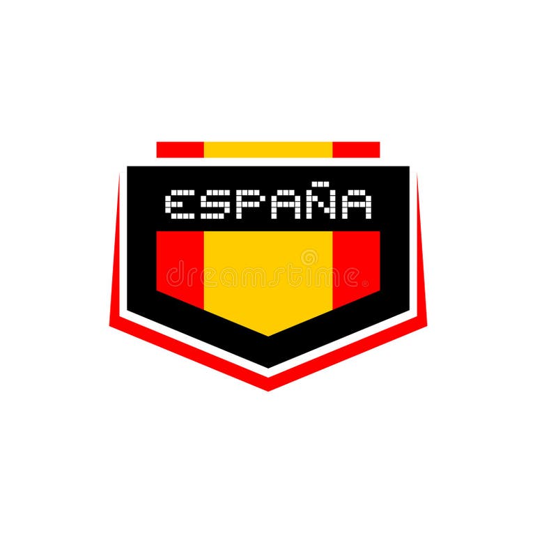 Nice Spain Emblem in Spanish Stock Vector - Illustration of symbol ...