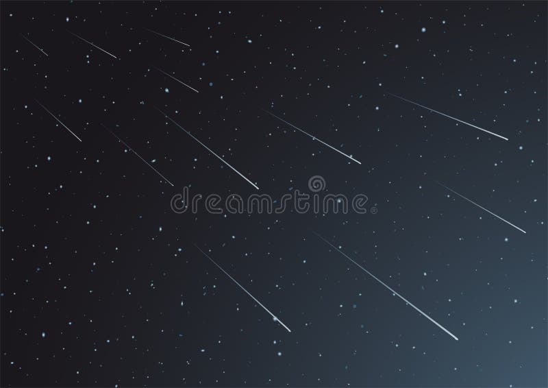 Night Sky with Shooting Star Stock Vector - Illustration of texture ...