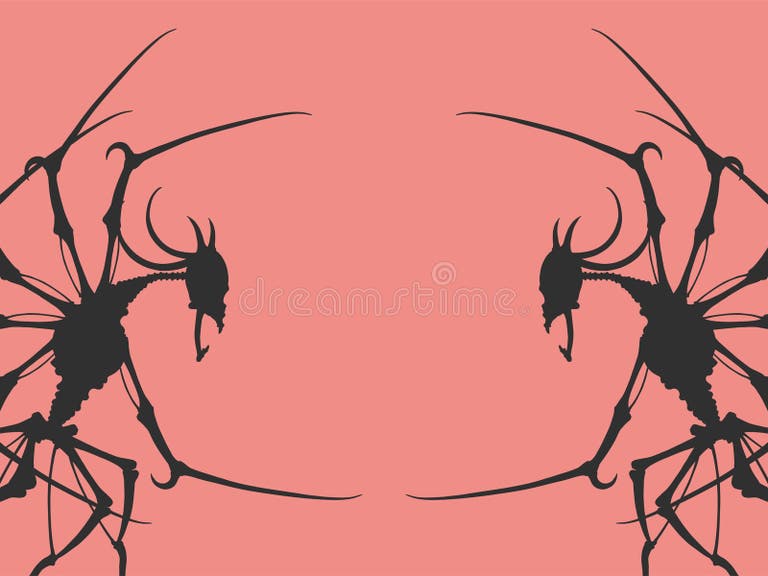 Nightmare Creature Illustration Stock Vector - Illustration of mystical ...
