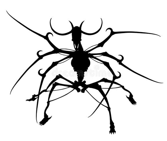 Nightmare Creature Illustration Stock Vector - Illustration of ...