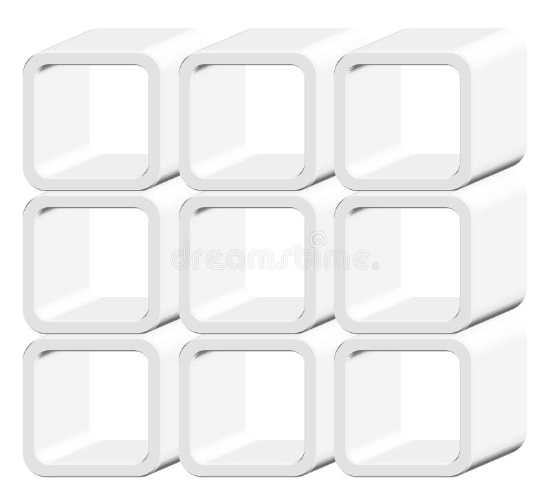 Nine Squares with Different Symbols Stock Vector - Illustration of ...