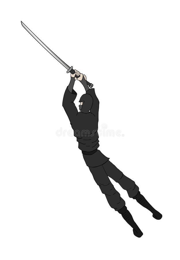Ninja Jumping Stock Illustrations – 369 Ninja Jumping Stock ...