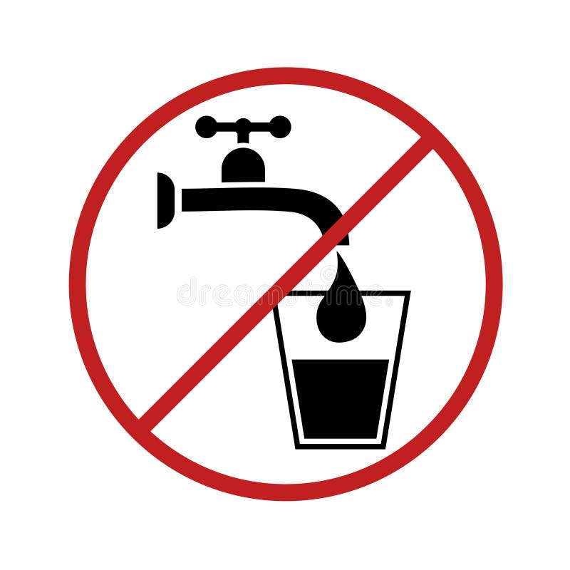 No potable water sign stock vector. Illustration of creative - 117073722