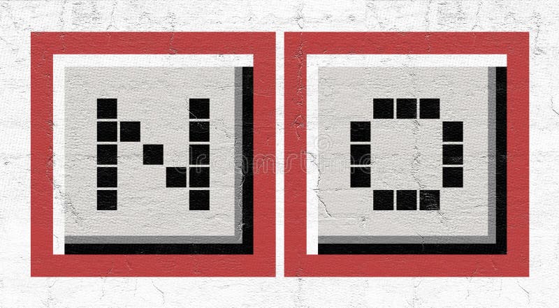 No symbol stock illustration. Illustration of design - 111772171