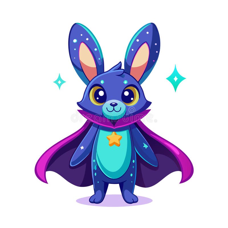 Orbit the Galactic Bunny Creative Design Stock Vector - Illustration of ...