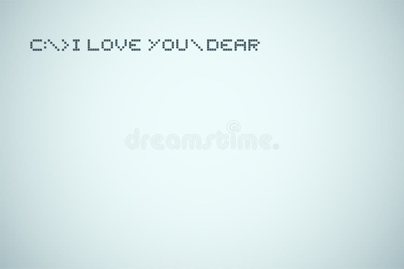 Original Computer Love Message Stock Vector - Illustration of original ...