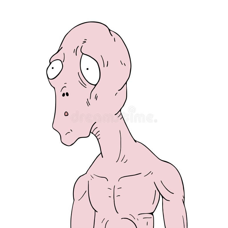 Original ugly man draw stock vector. Illustration of expression - 133595376