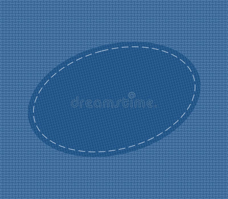 Oval textile patch stock vector. Illustration of abstract - 139349669
