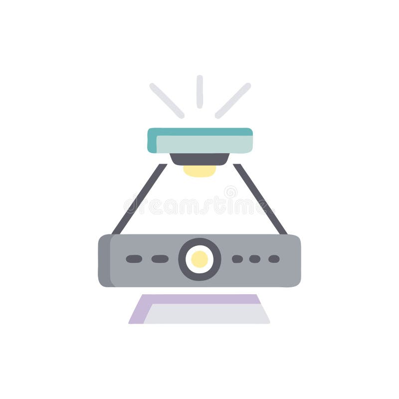 Creative Overhead Projector Design Icon Stock Illustration ...
