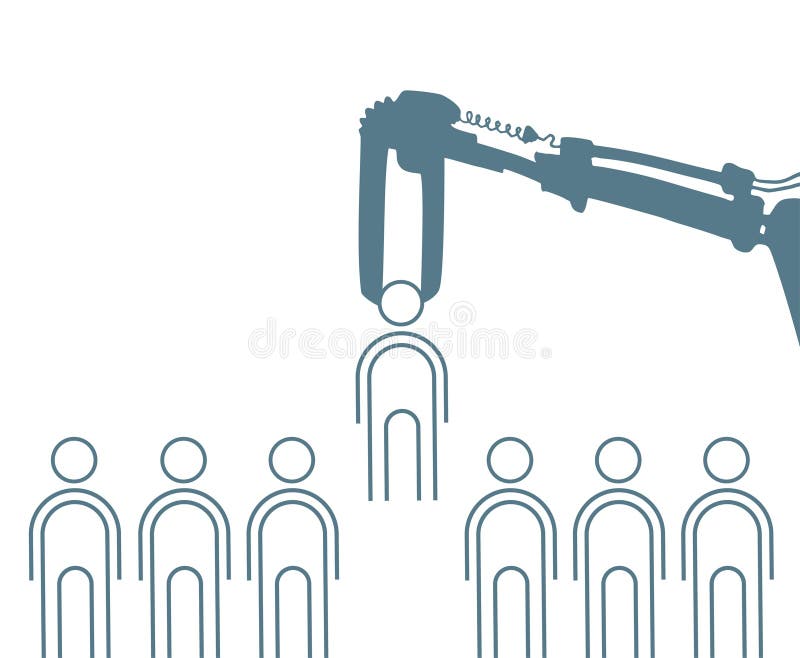 Creative Personal Selection Illustration Stock Vector - Illustration of select, machine: 309080842