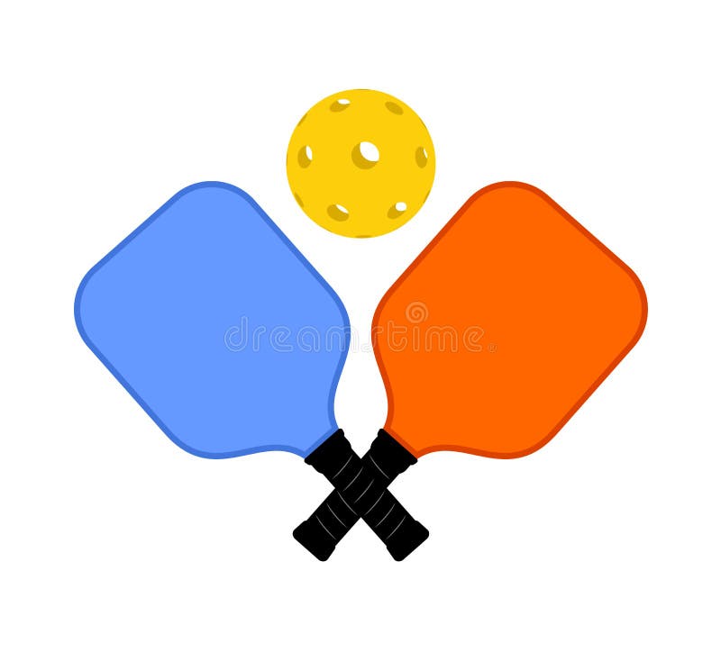 Pickleball Racket Illustration Stock Vector - Illustration of creative ...