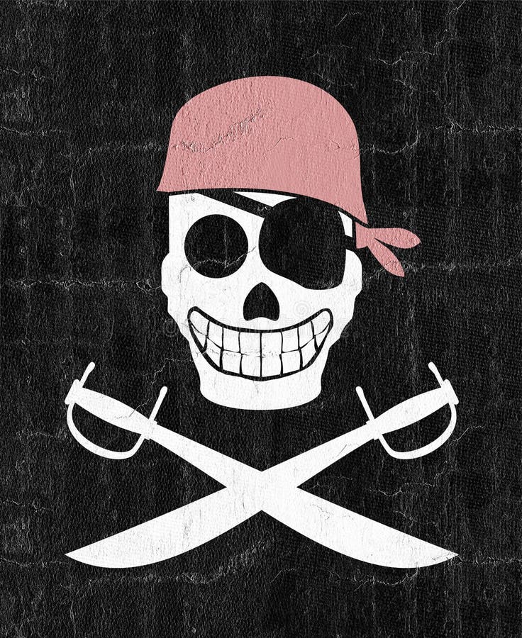 Emblem pirate moderm stock vector. Illustration of pirate - 28313065