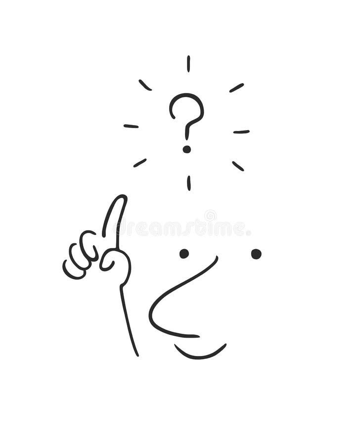 Creative Design of Question Symbol Stock Vector - Illustration of draw ...