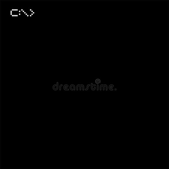 Retro Computer Operative System Screen Stock Vector - Illustration of ...