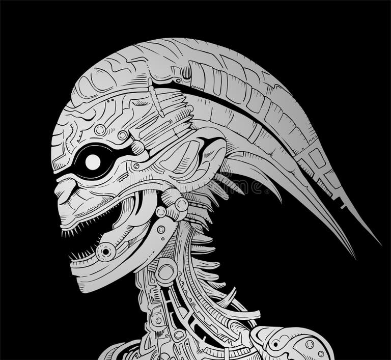 Robot creature design stock vector. Illustration of future - 333201106