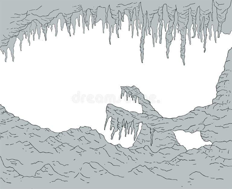 Creative Design of Rock Formation Illustration Stock Vector ...
