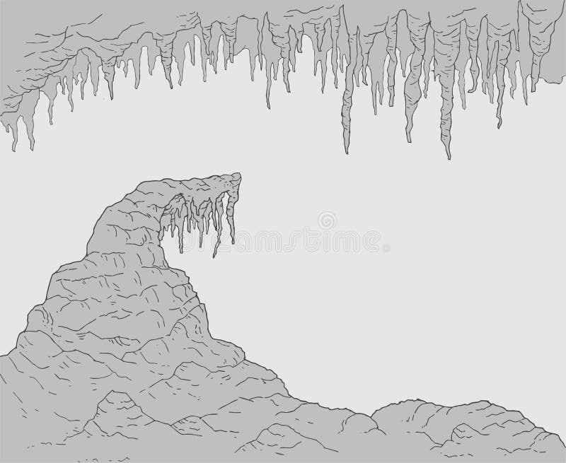 Creative Design of Rock Formation Illustration Stock Vector ...