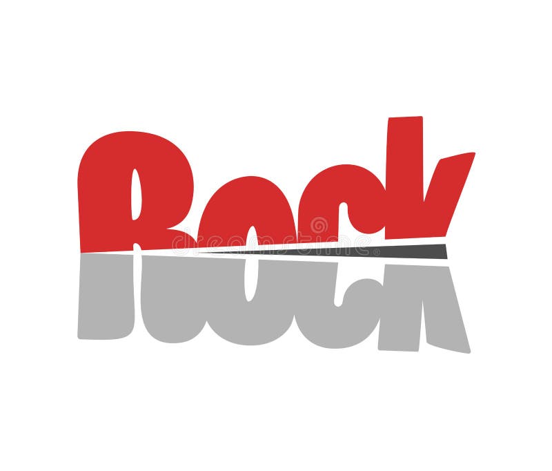 Rock symbol stock vector. Illustration of rock, metal - 118578901