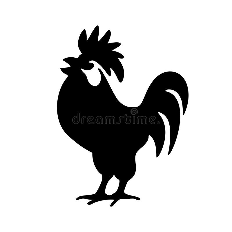 Design of rooster symbol stock vector. Illustration of chicken - 355758344