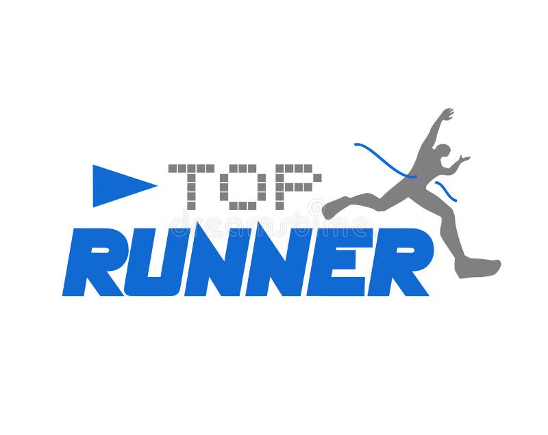Runner symbol design stock illustration. Illustration of marathon ...