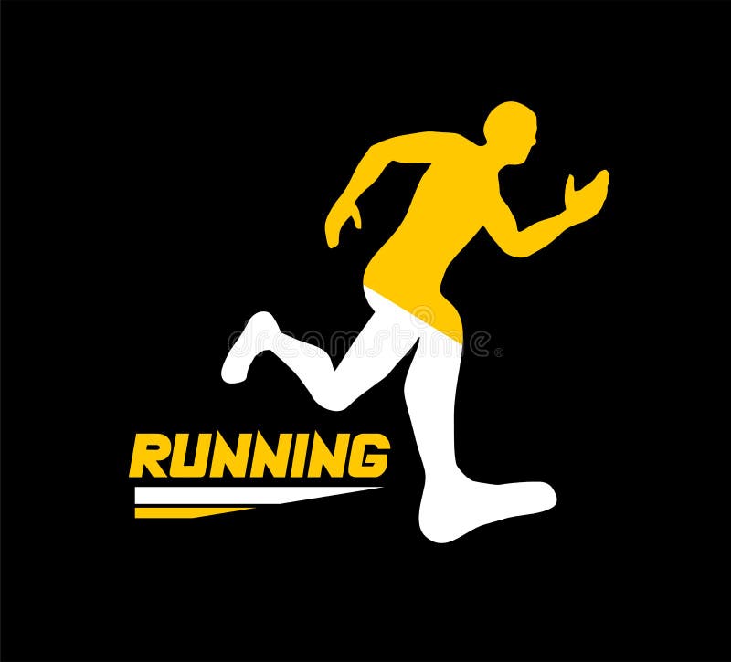 Runner symbol design stock vector. Illustration of fast - 131629131