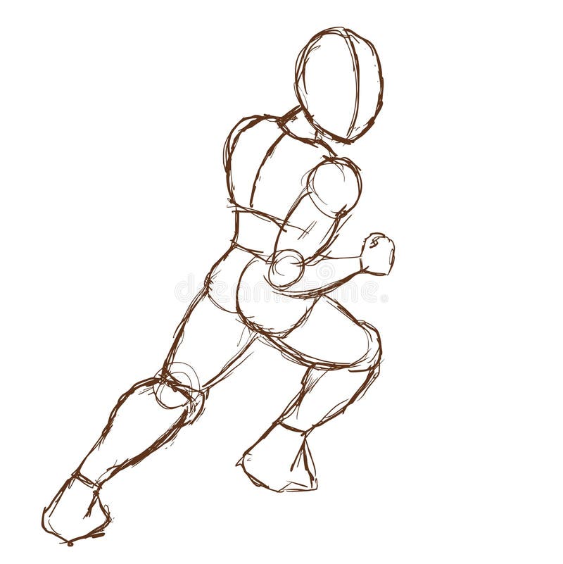 Running Reference Body Draw Stock Vector - Illustration of form ...