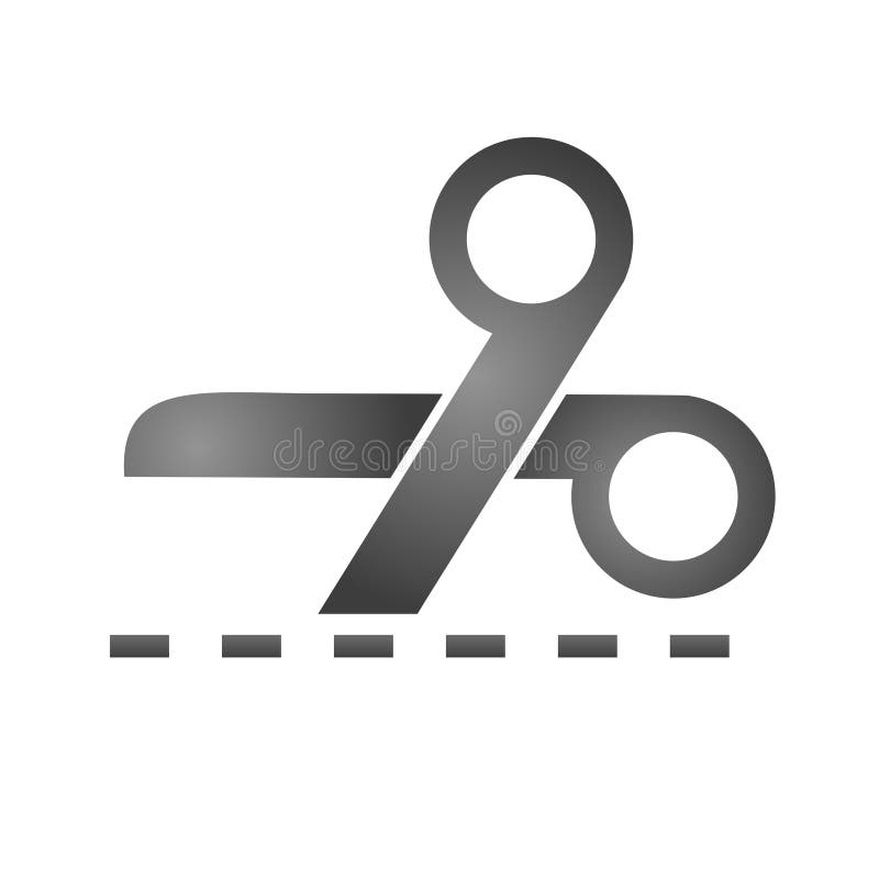 Scissor cutting rope draw stock vector. Illustration of people - 280650649