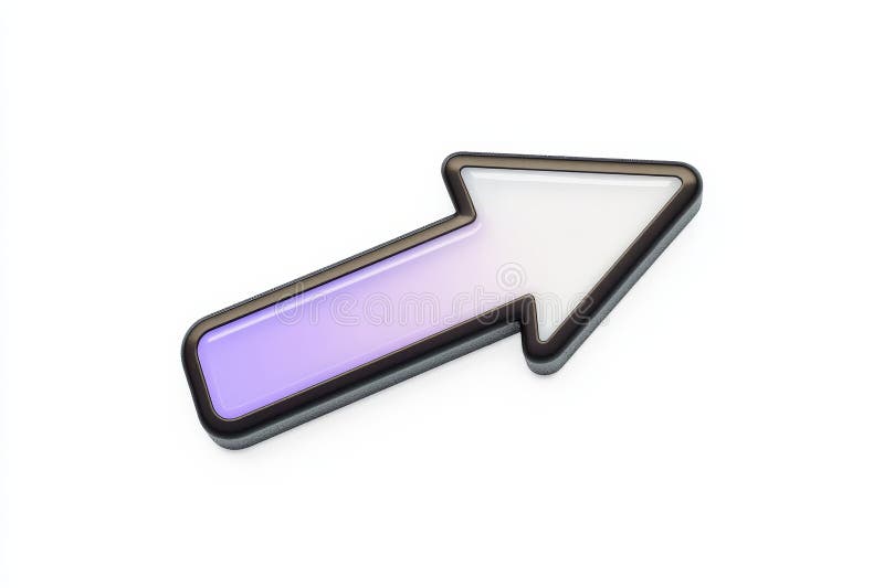Creative Design of a Simple Purple Arrow Icon on a Clean White ...