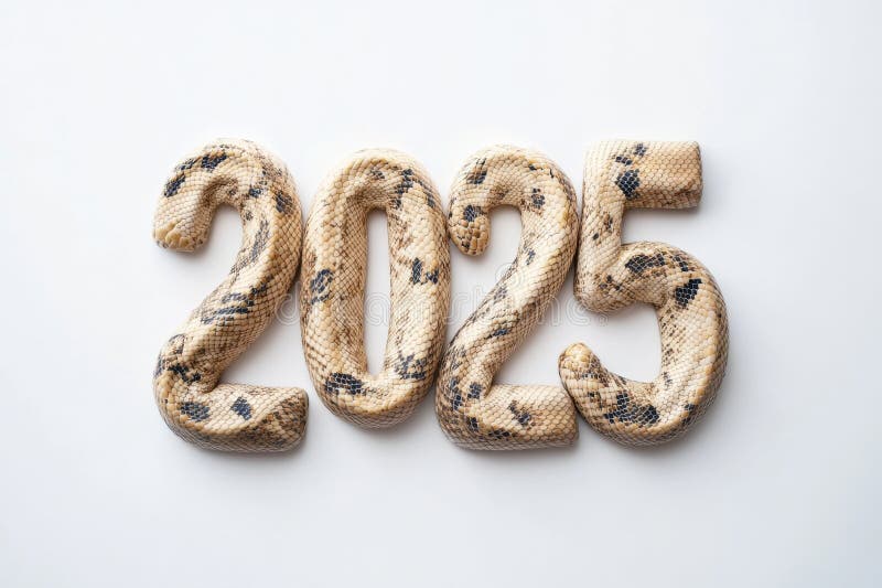Creative 2025 Design with Snake Texture for Futuristic and Nature ...