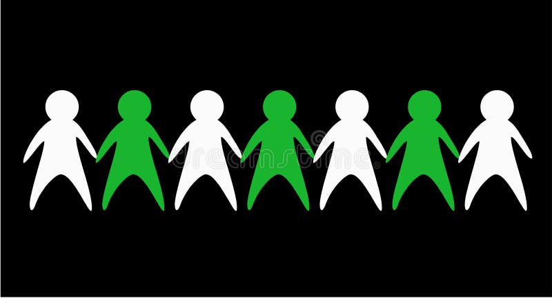 Solidarity symbol stock vector. Illustration of friends - 98572304