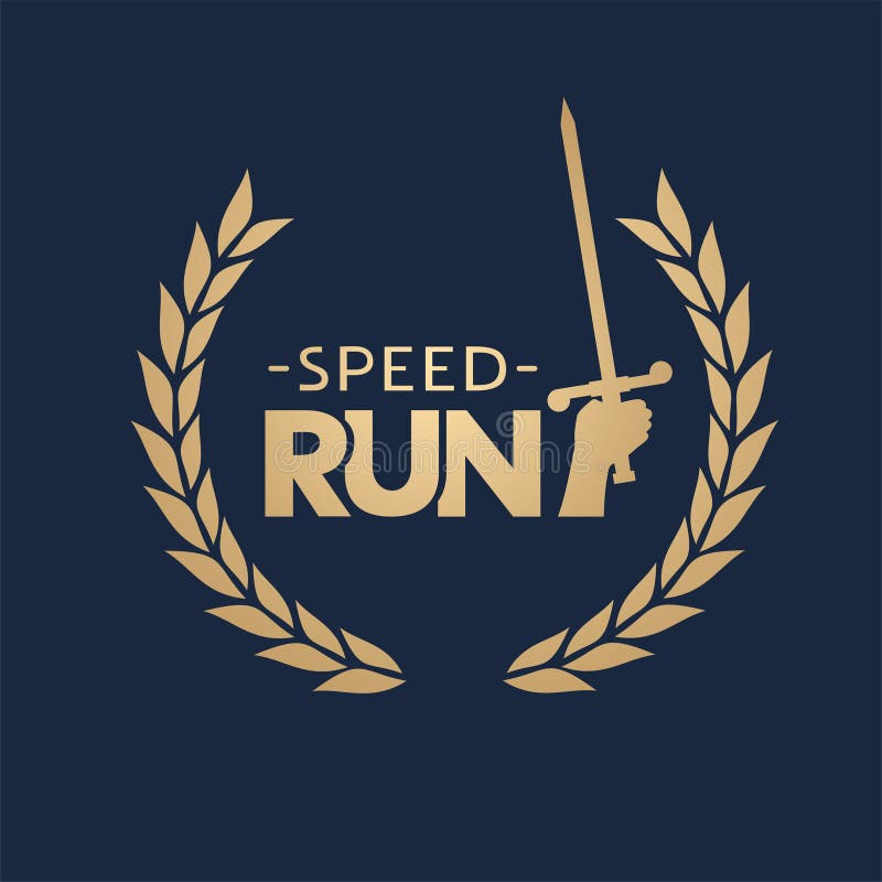 Speed run message symbol stock vector. Illustration of sign - 273255818