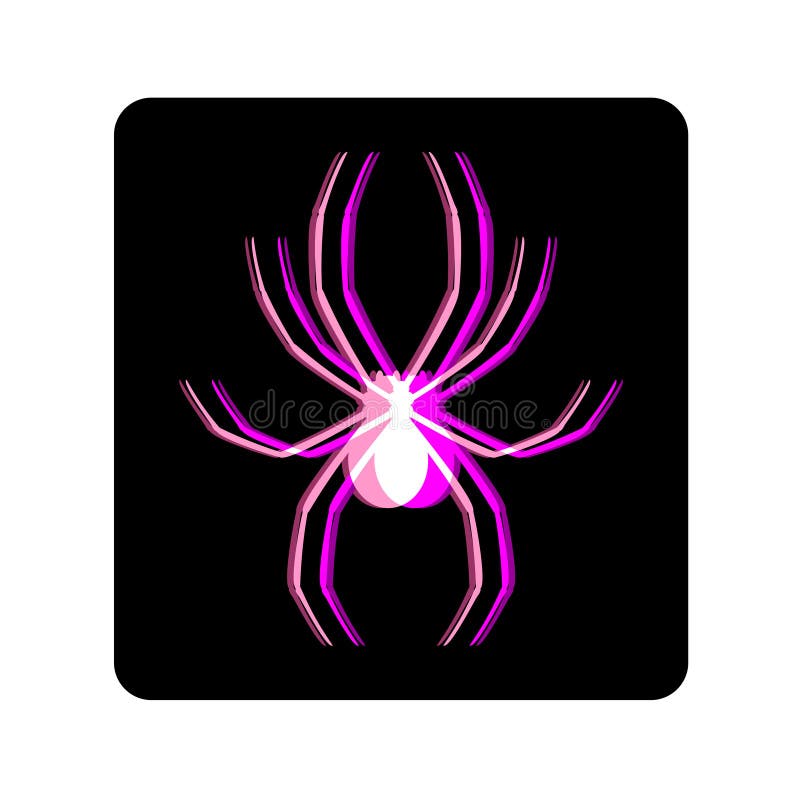 Spider Visual Effect Symbol Stock Vector - Illustration of abstract ...