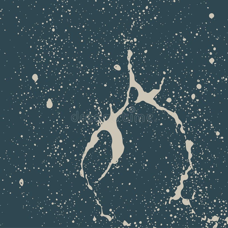 Splash ink draw stock vector. Illustration of vintage - 327580801