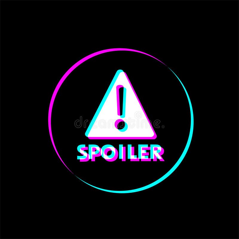 Spoiler Alert Text Sign Illustration Stock Vector - Illustration of ...