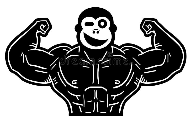 Strong man stock vector. Illustration of strong, brawny - 34377666