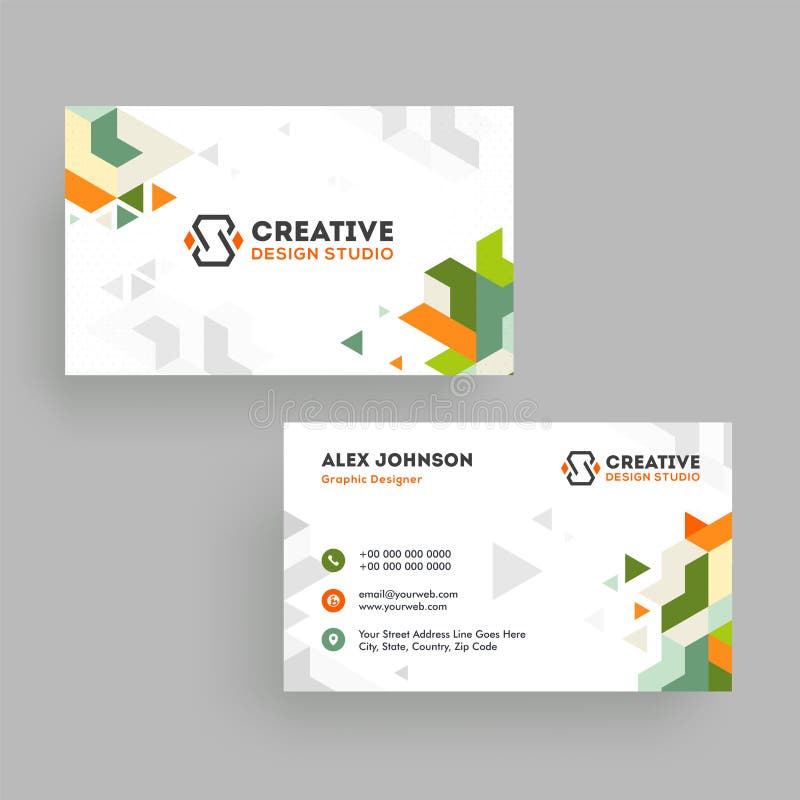 Design Studio or Designers Business Card Template or Visiting Card ...