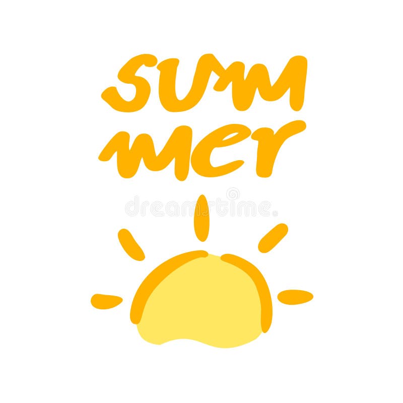 Summer symbol stock vector. Illustration of summer, logo - 120988489