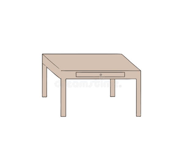 Table hand drawing stock vector. Illustration of table - 273257390
