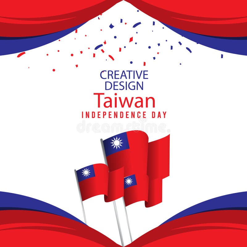 Creative Design Taiwan Independence Day Celebration Vector Template ...