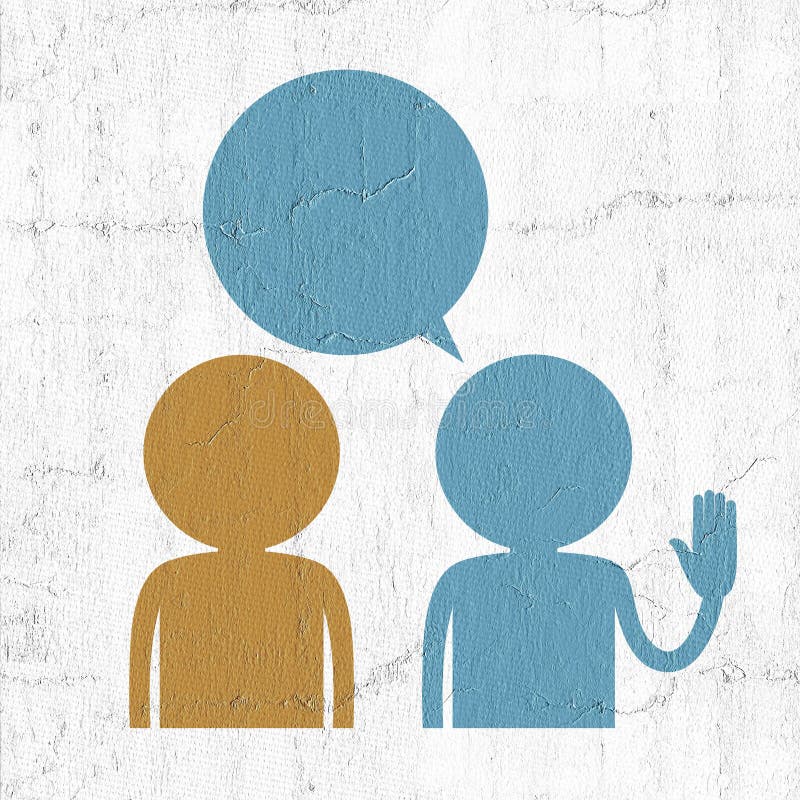 Friends talking stock vector. Illustration of equal, comic - 25410002