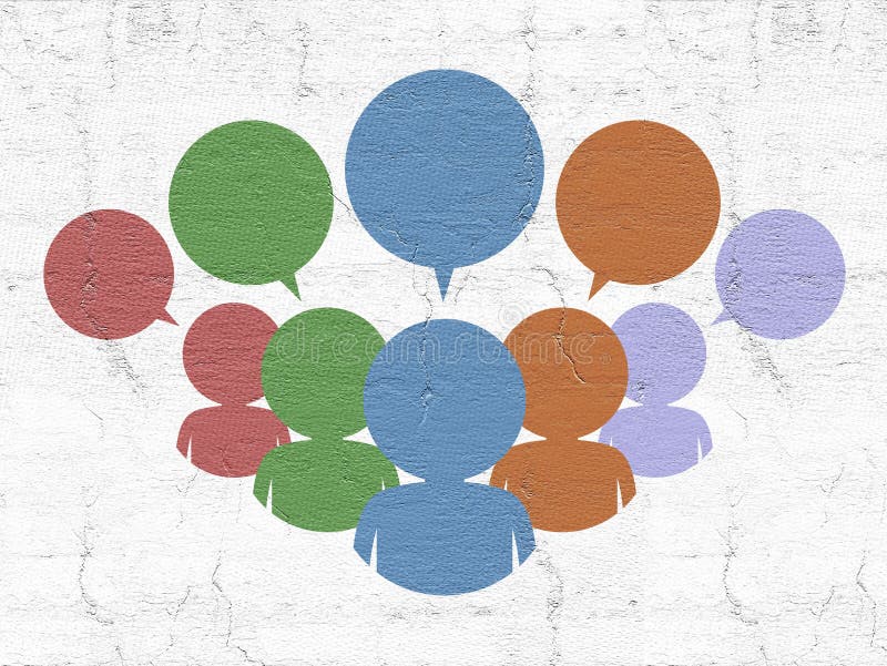 Talking symbol stock illustration. Illustration of flat - 111253119