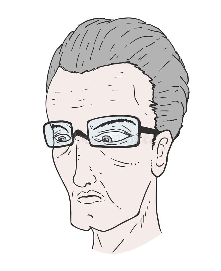 Teacher head draw stock illustration. Illustration of students - 314199831