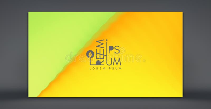 Creative Design Template with Vibrant Gradients. 3d Illustration for ...