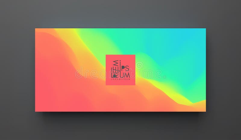 Creative Design Template with Vibrant Gradients. 3d Vector Illustration ...