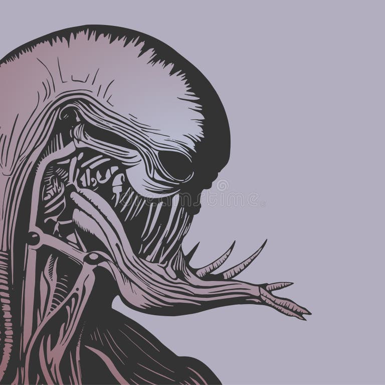 Terror creature head stock vector. Illustration of head - 349985271