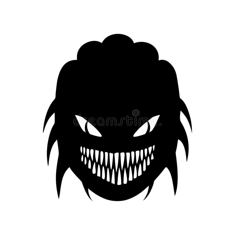 Terror face illustration stock vector. Illustration of scary - 364439532