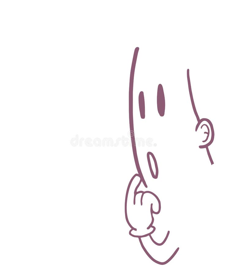 Thinking Expression Illustration Stock Vector - Illustration of style ...