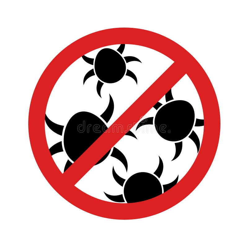 Tick insect symbol stock vector. Illustration of virus - 106978821