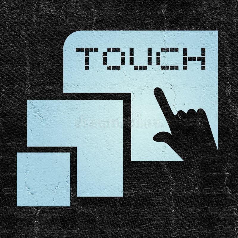 Touch symbol stock illustration. Illustration of click - 99093541