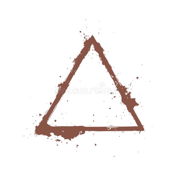 Triangle ink splash figure stock vector. Illustration of icon - 397653449